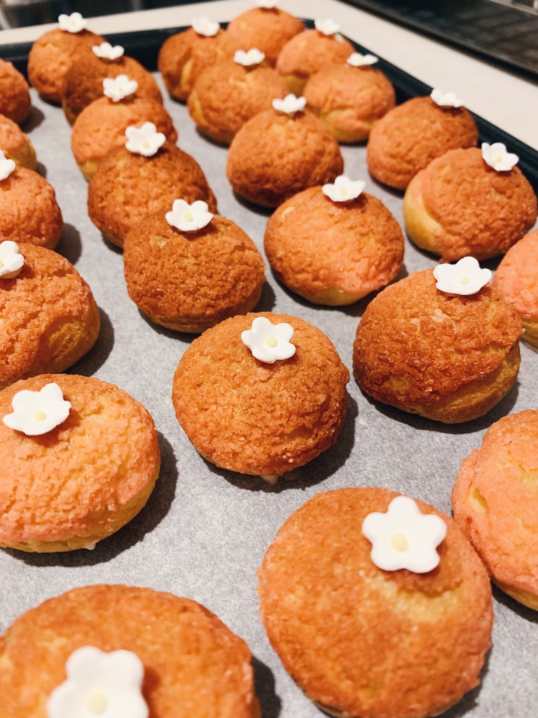 Lychee Cream Puffs (Choux au Craquelin) – My Dose of Sugar