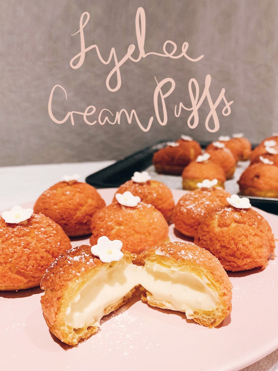Lychee Cream Puffs (Choux au Craquelin) – My Dose of Sugar