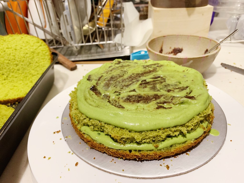 Matcha Azuki Cake – My Dose of Sugar