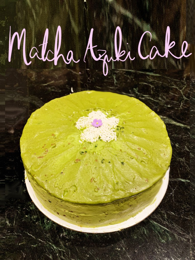 Matcha Azuki Cake – My Dose of Sugar