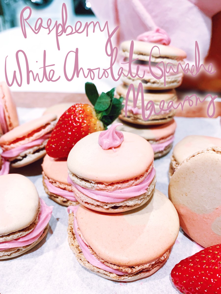Raspberry White Chocolate Ganache Macarons – My Dose of Sugar