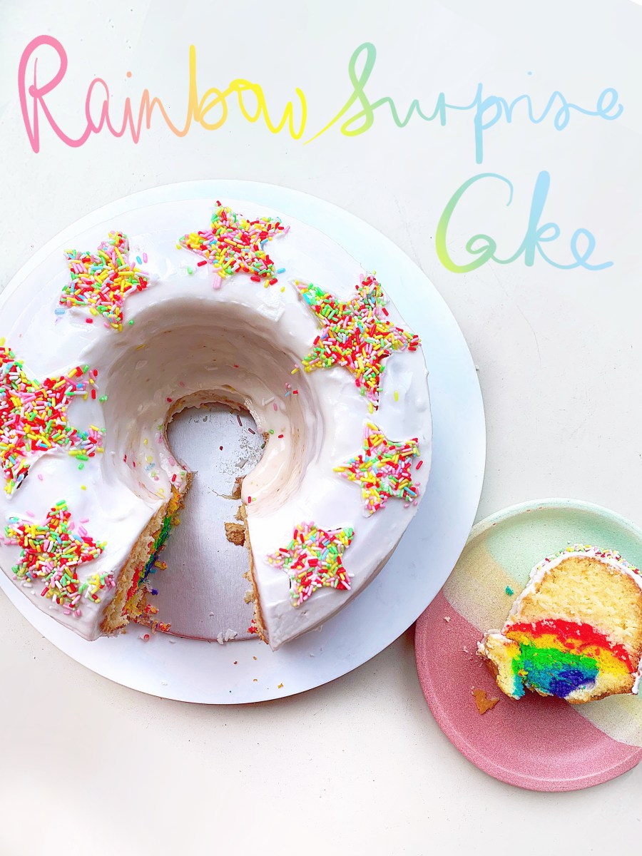 Rainbow Surprise Cake – My Dose of Sugar